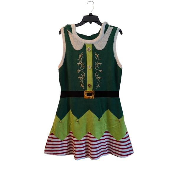 No Boundaries | Sweaters | Nwt Santas Helper Sweater Hoodie Dress Xl ...